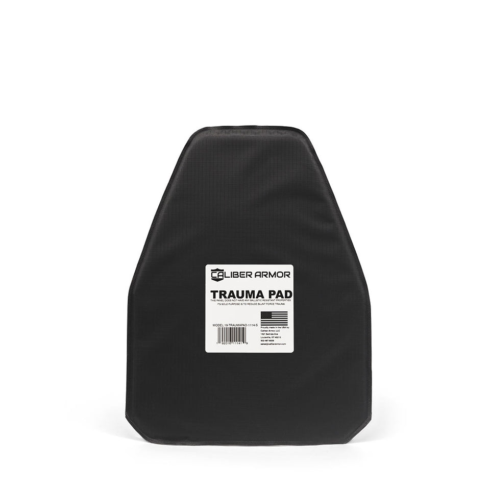 Caliber Armor Extreme Impact Trauma Pad Shooters Cut Black 11 x 14 19 ...